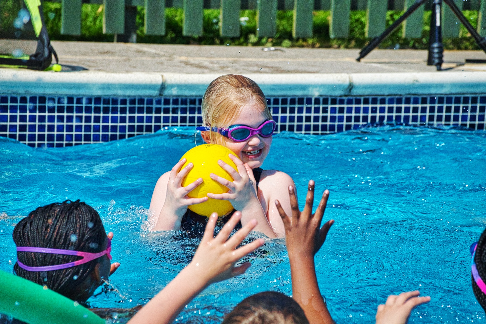 Swimming Lesson Fun in the Sunshine - Forres Sandle Manor