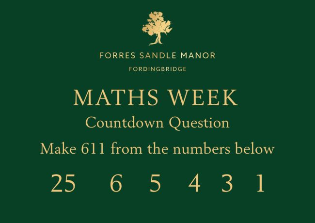 Maths Week 2023 – Forres Sandle Manor